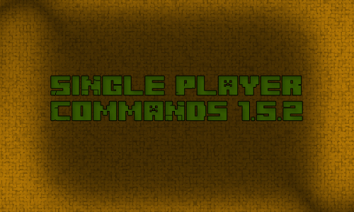 Мод Single Player Commands для Майнкрафт 1 5 2